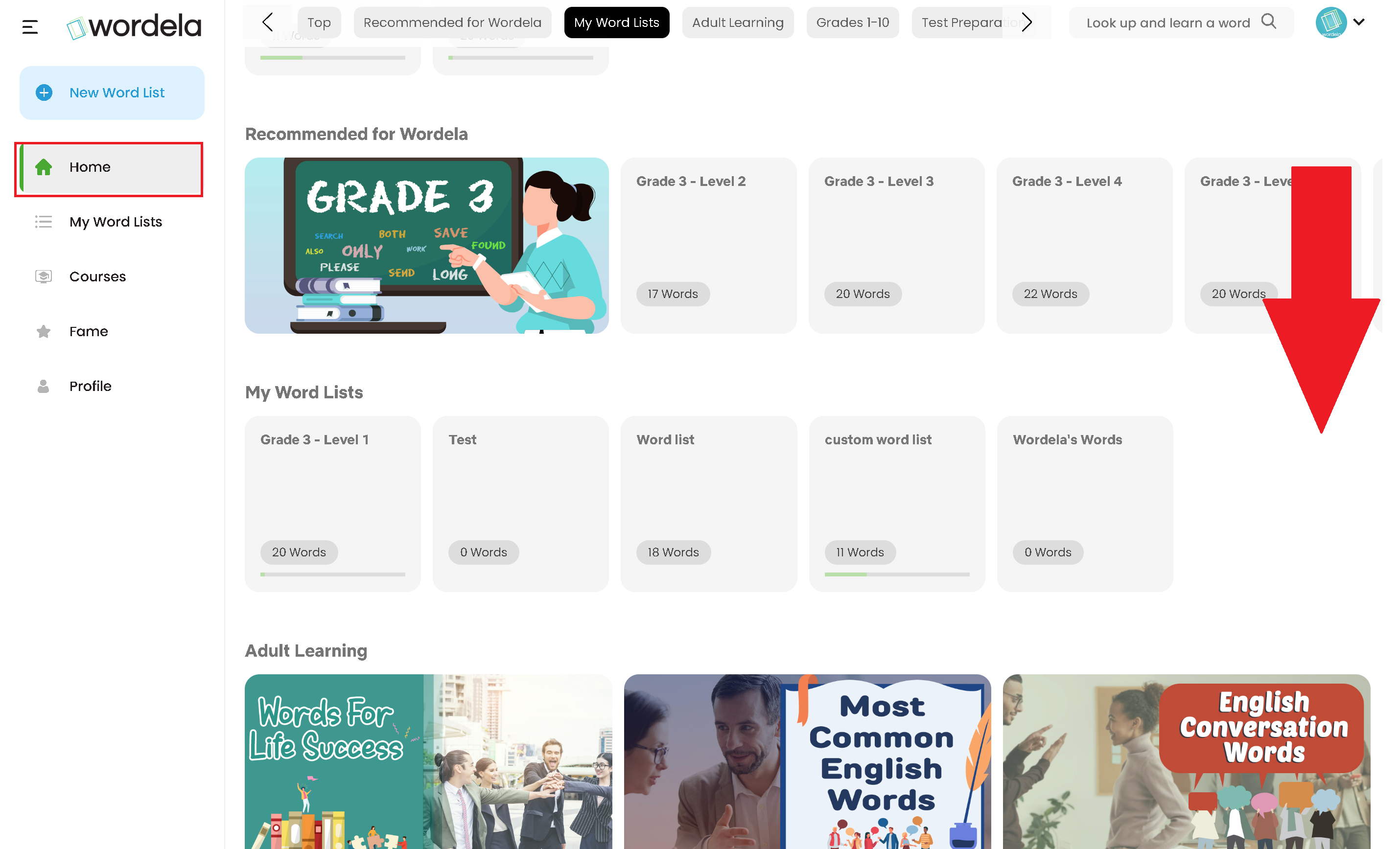 Do you have any premade word lists?
